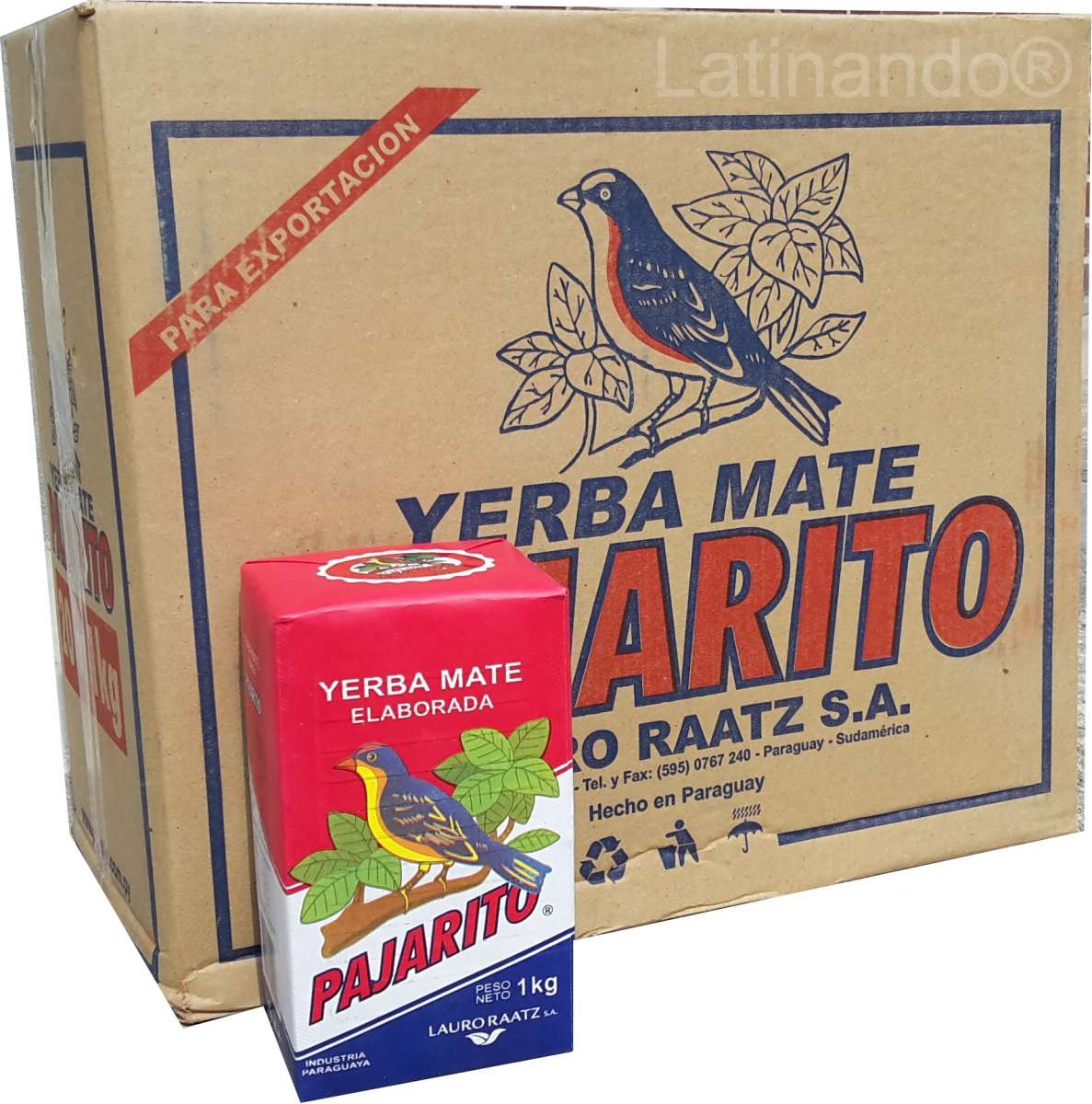 PAJARITO Tradicional - Mate Tee - 20x1KG | Latinando ® südamerikanische ...
